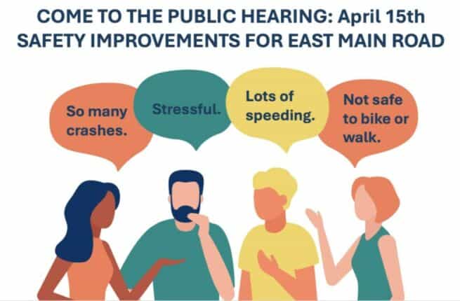 East Main Road: Read Our Report and Attend the Public Hearing – Bike ...